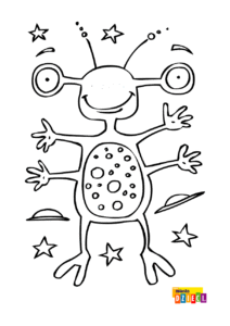 Kolorowanka - Ufoludek